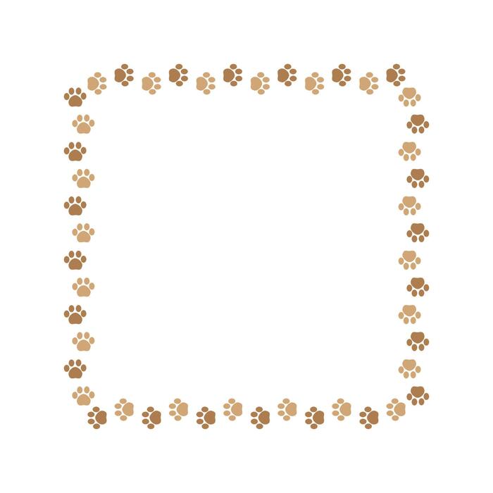 Paw Print Border Vector Art, Icons, and Graphics for Free Download