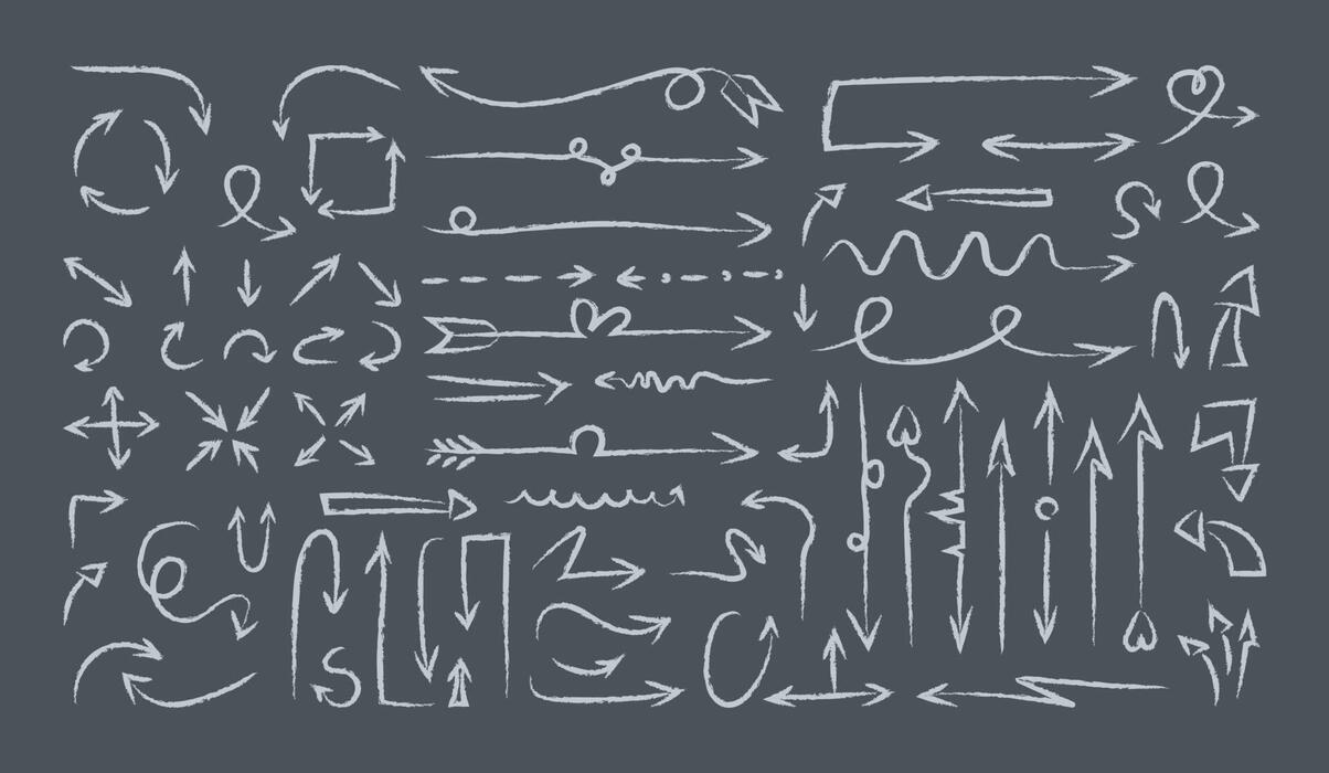 Chalkboard Arrow Vector Art, Icons, and Graphics for Free Download