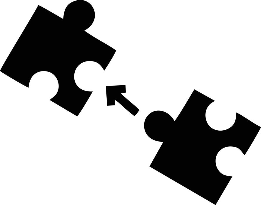 Two Puzzle Pieces Vector Art, Icons, and Graphics for Free Download