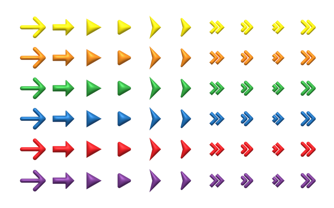 Color Png Arrows PNGs for Free Download