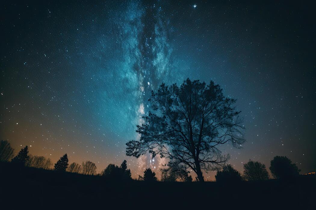 Night Sky Trees Stock Photos, Images and Backgrounds for Free Download