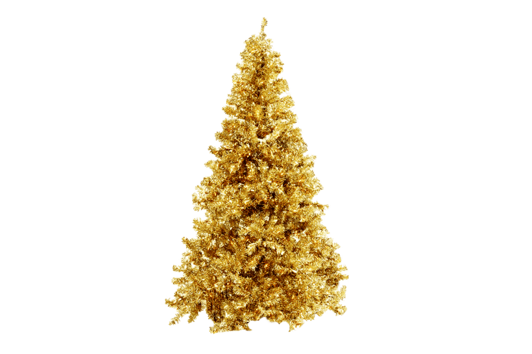 Gold Christmas Tree PNGs for Free Download