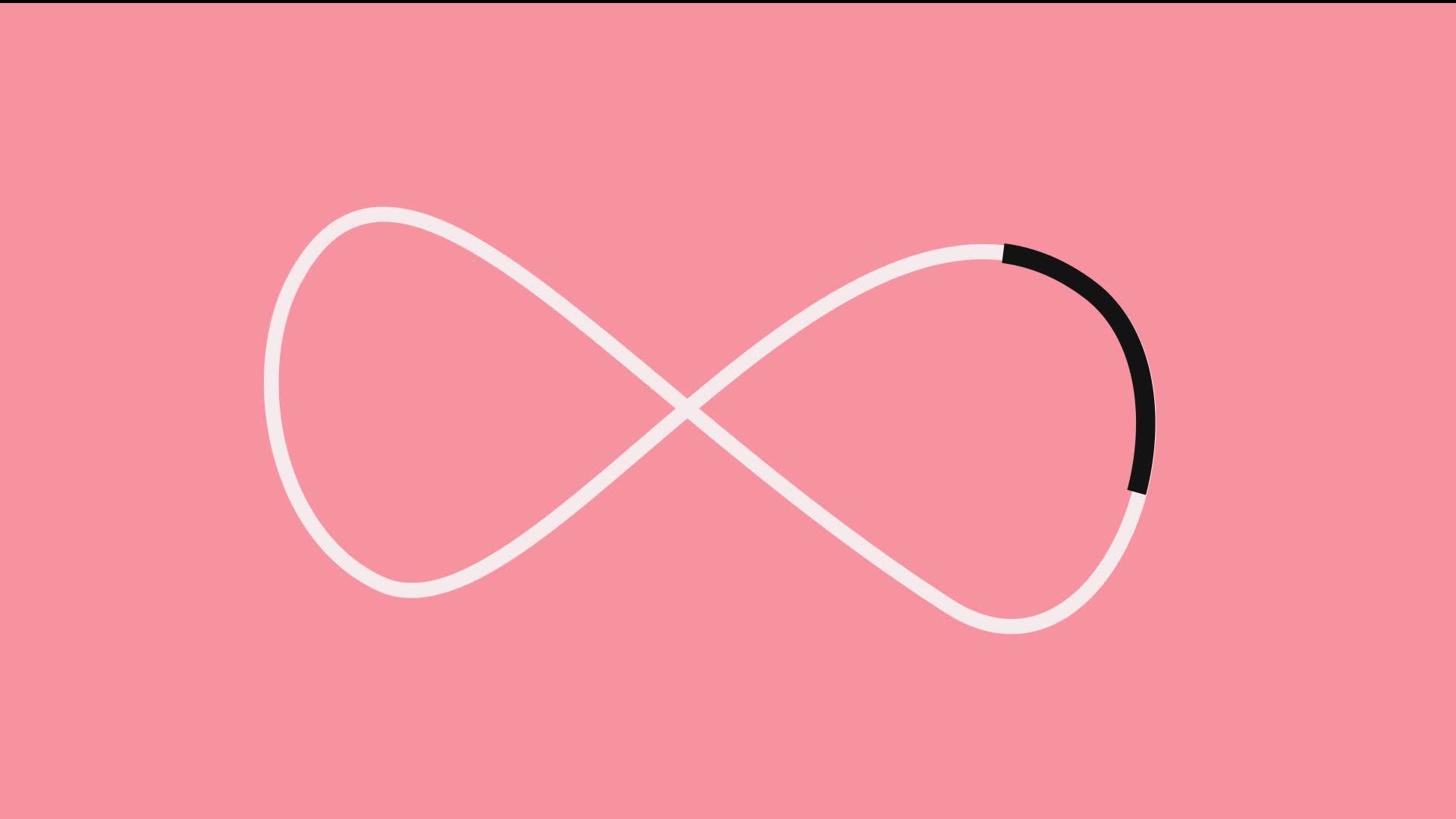 infinity symbol eternal looping animation for loading animation ...