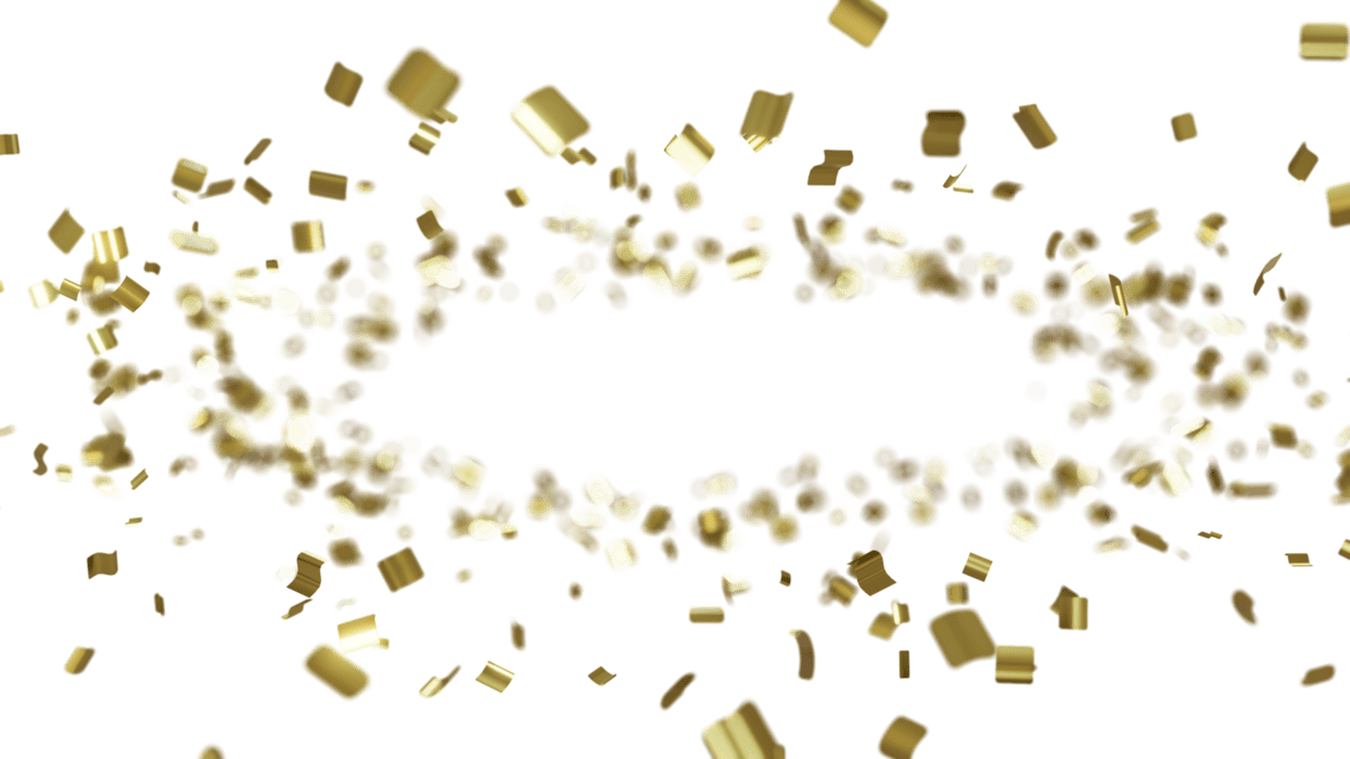 Confeti Dorado PNG para descargar gratis