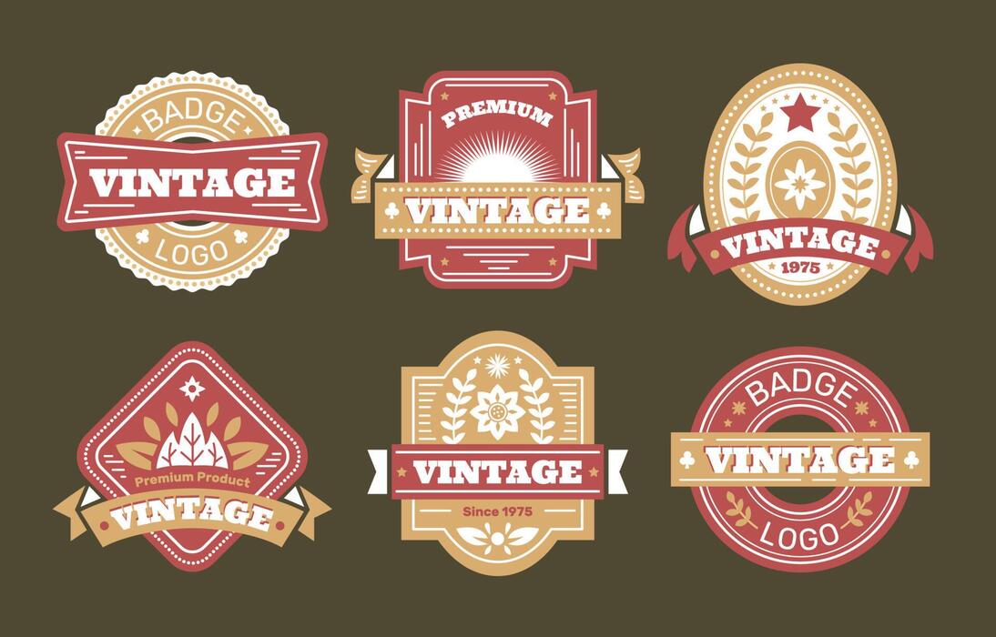 Vintage Badge Vector Art, Icons, and Graphics for Free Download
