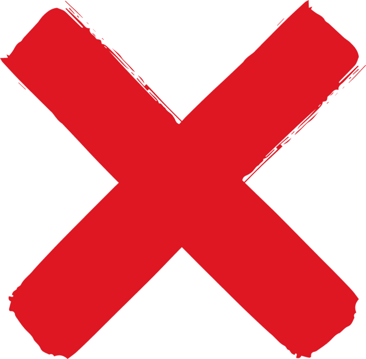 X PNG para descargar gratis