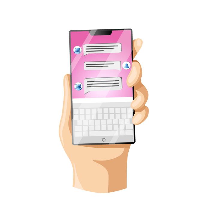 Text Message Phone Vector Art, Icons, and Graphics for Free Download