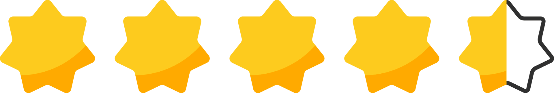 Yellow Star Rating PNGs for Free Download