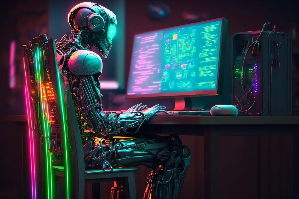 Robot Computer Stock Photos, Images and Backgrounds for Free Download