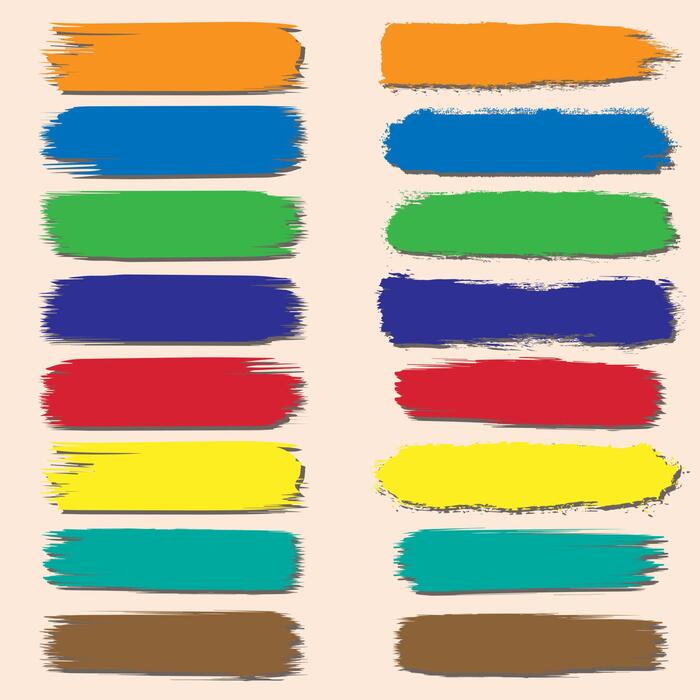 Colorful Brush Strokes Vector Art, Icons, and Graphics for Free Download