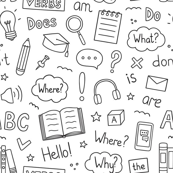 English Language Pattern Vector Art, Icons, and Graphics for Free Download