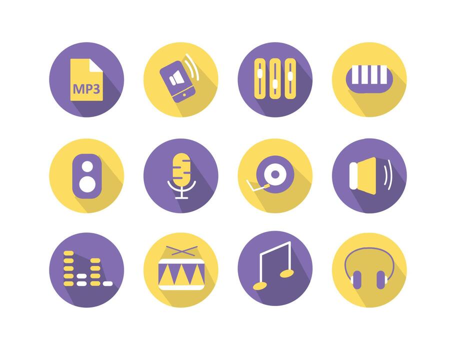 Music App Icons Vector Art, Icons, and Graphics for Free Download