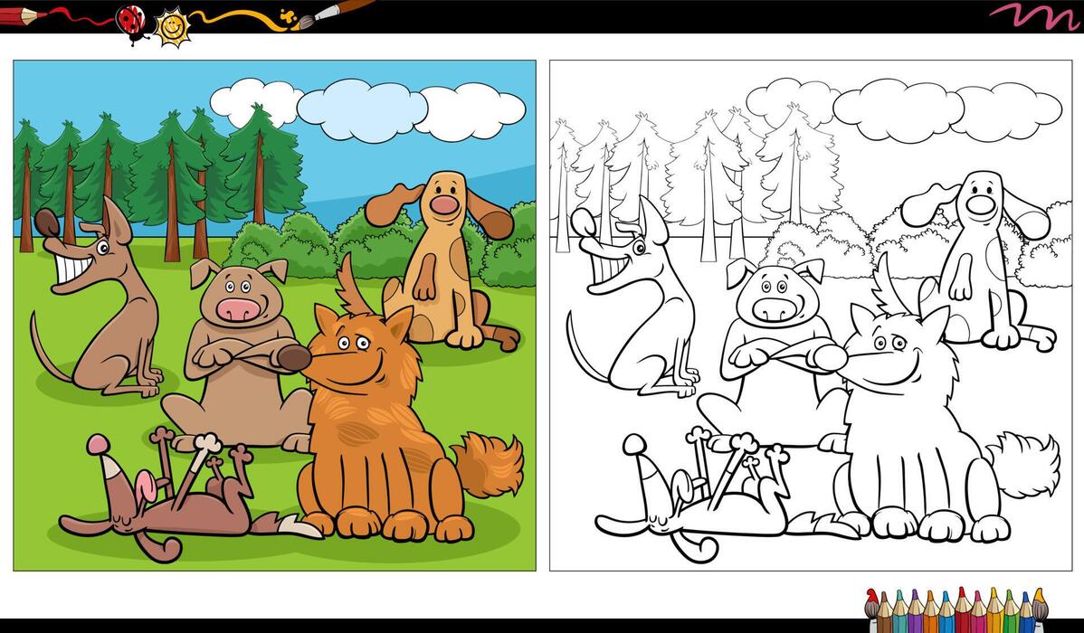 Page 5 | Park Coloring Page Vector Art, Icons, and Graphics for Free ...