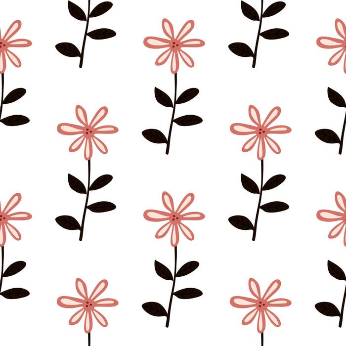 Simple Flower Pattern Vector Art, Icons, and Graphics for Free Download
