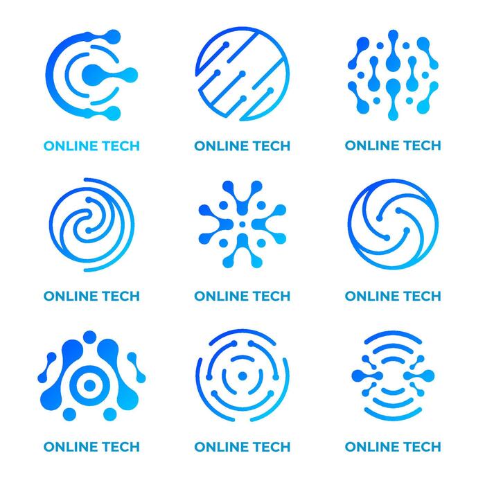 Online Tech Logo Vector Art, Icons, and Graphics for Free Download