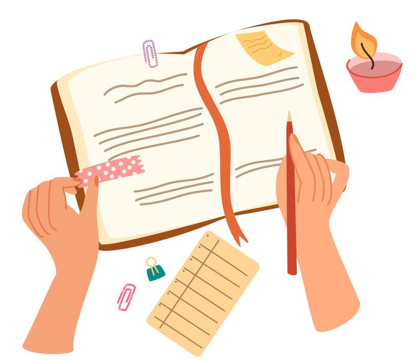 Hand Writing Book Vector Art, Icons, and Graphics for Free Download