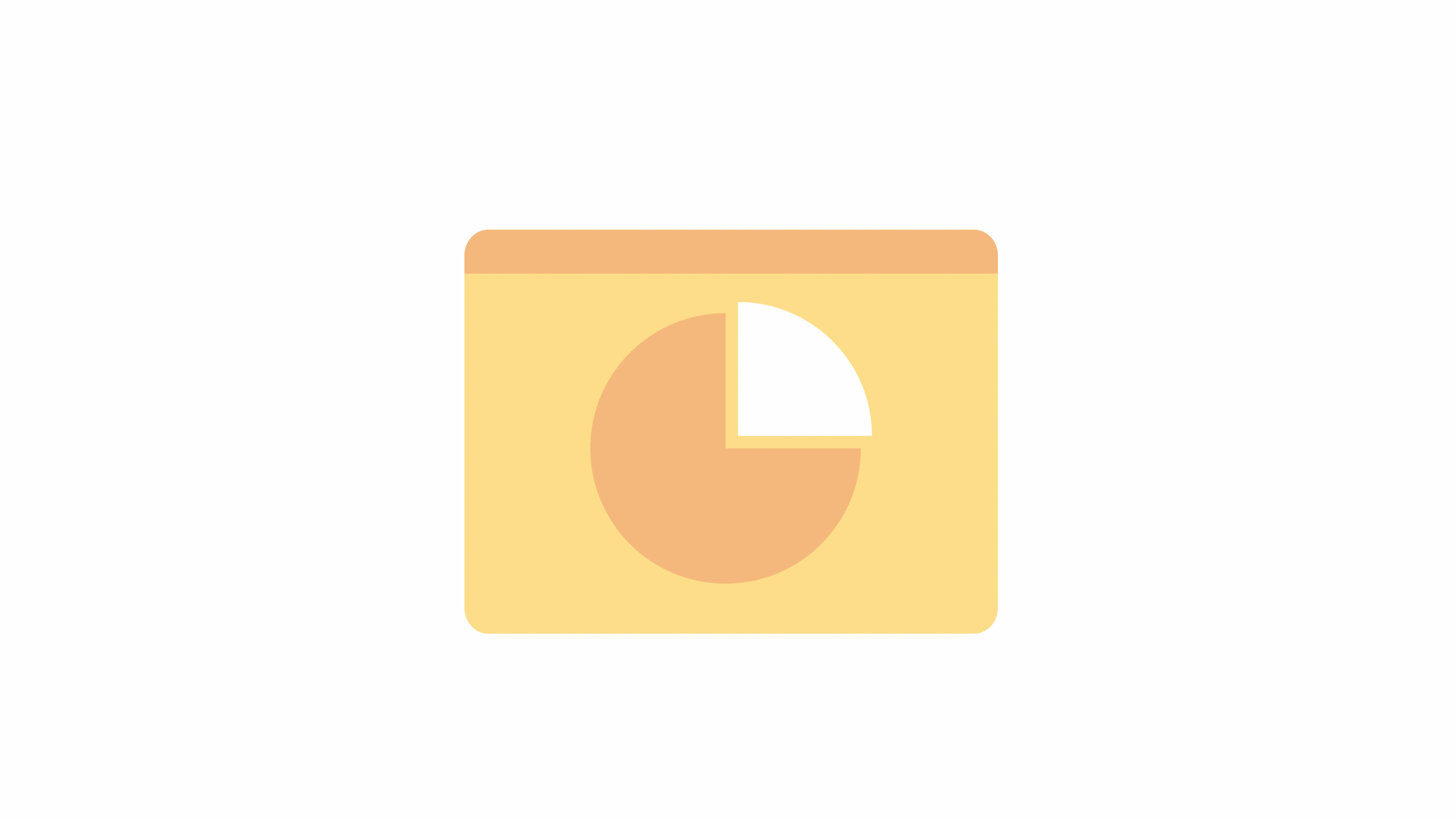 Animated Webpage With Pie Chart Software For Analytics Flat Cartoon Style Icon 4k Video 8317