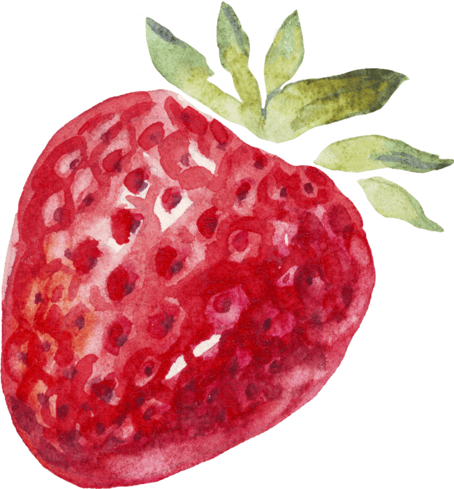 Strawberry Watercolor PNGs for Free Download
