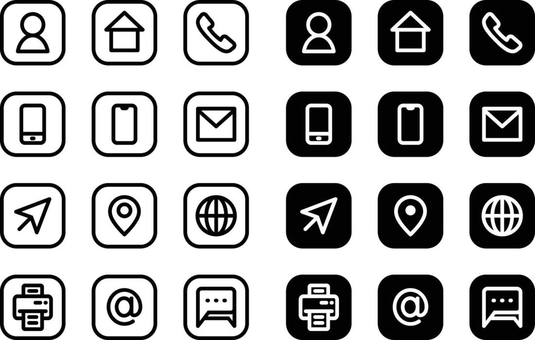 Business Card Icons Vector Art, Icons, and Graphics for Free Download