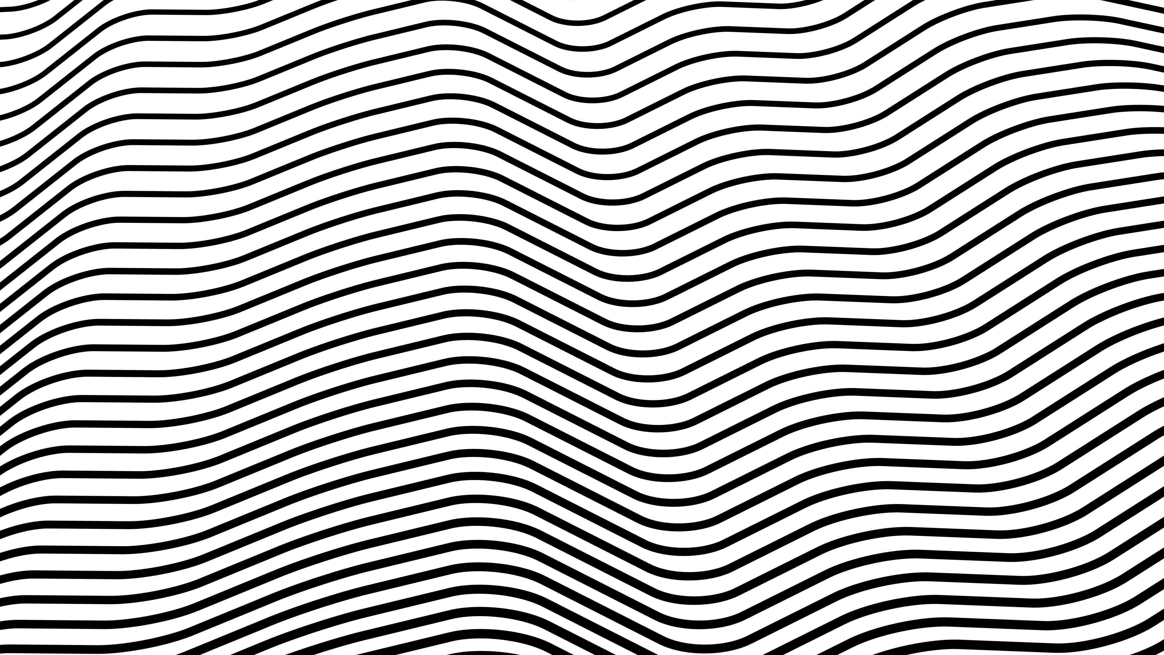 Black And White Lines Motion Pattern Seamless Loop Background
