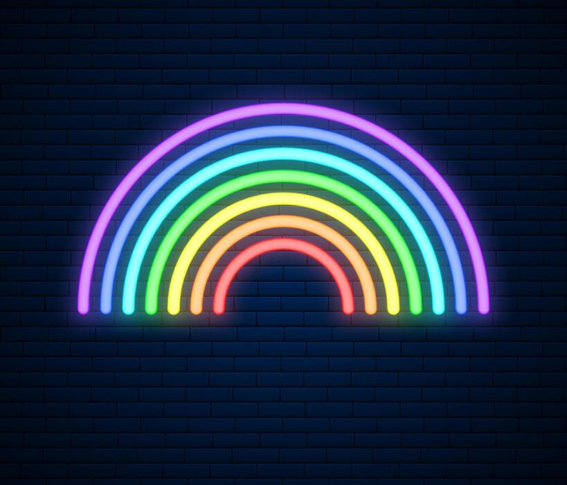 Neon Rainbow Vector Art, Icons, and Graphics for Free Download