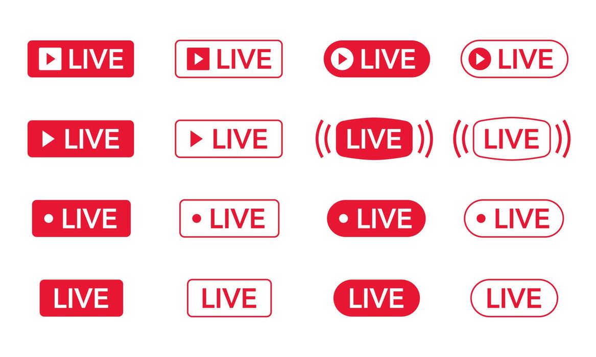 Youtube Live Icon Vector Art, Icons, and Graphics for Free Download