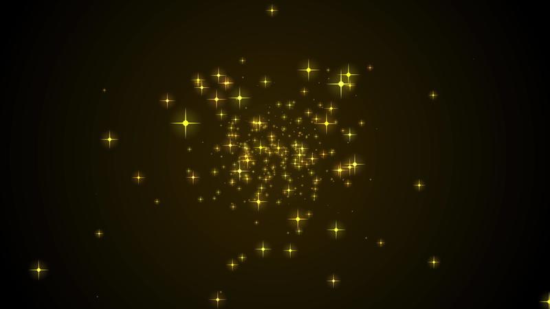 yellow star shiny particle rain motion light luminance illustration night background, artistic ...