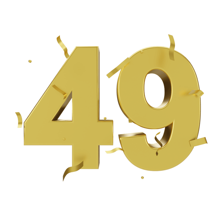 Numeros Dorados PNG para descargar gratis