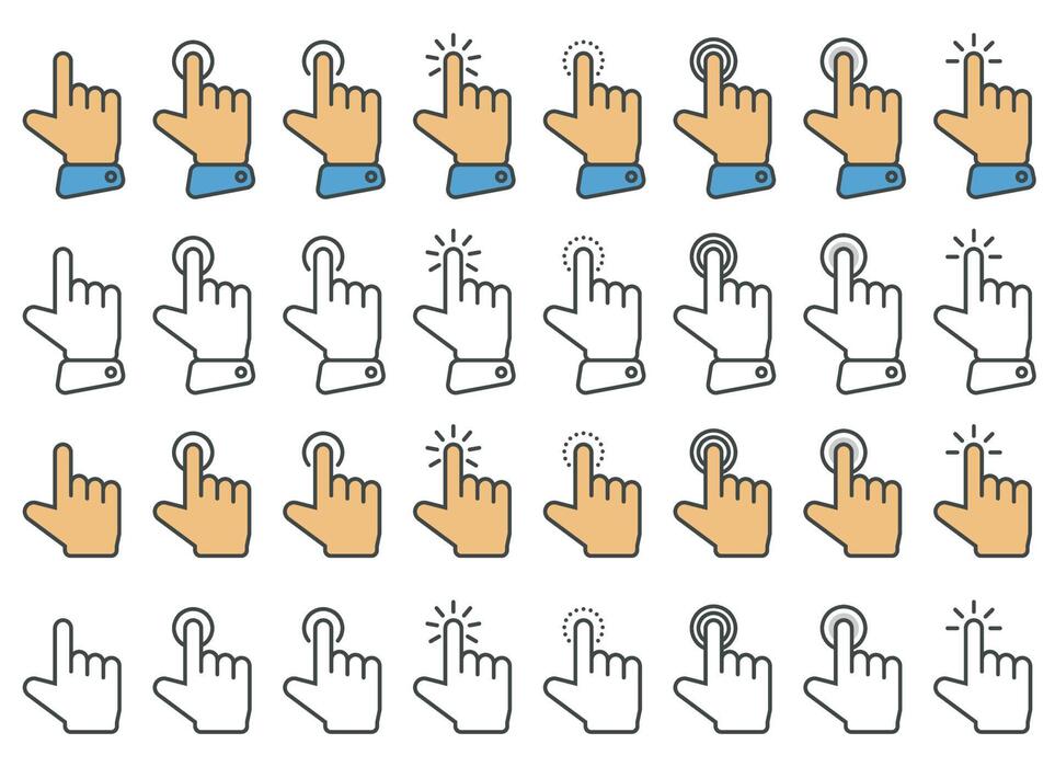 Hand Cursor Vector Art, Icons, and Graphics for Free Download
