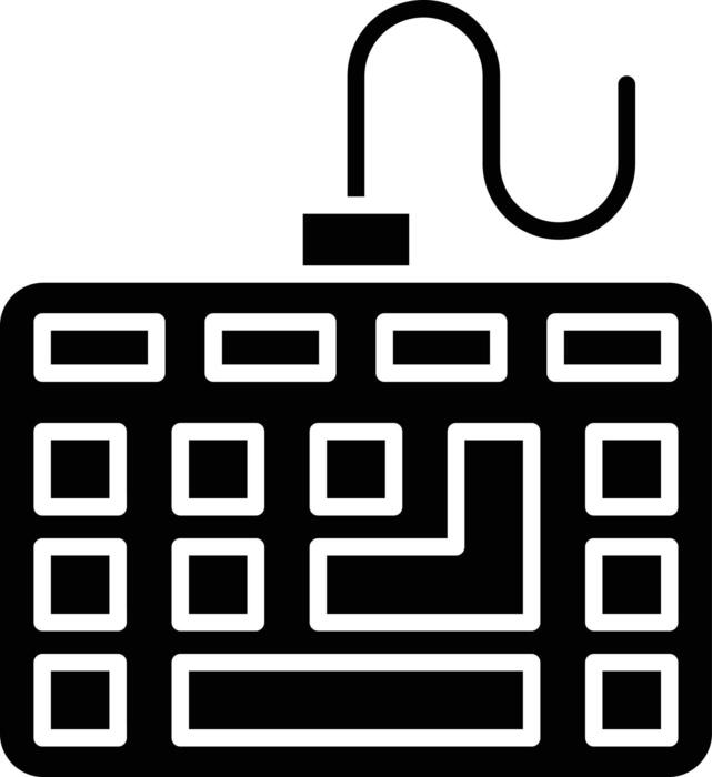 Keyboard Outline Vector Art, Icons, and Graphics for Free Download
