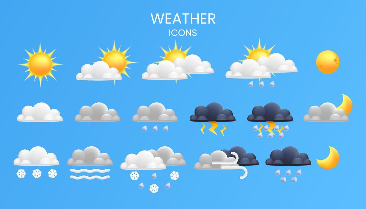 Weather Icons Vector