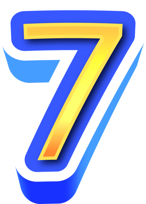 Numero 7 PNG para descargar gratis