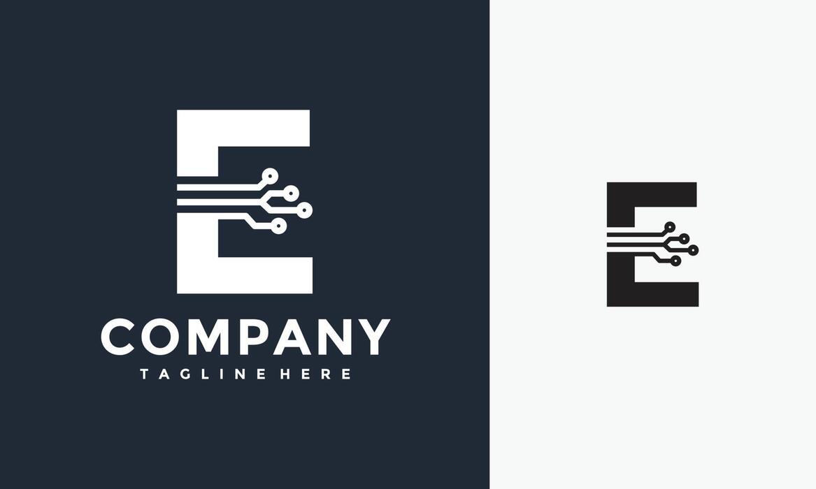 E Technology Logo Vector Art, Icons, and Graphics for Free Download