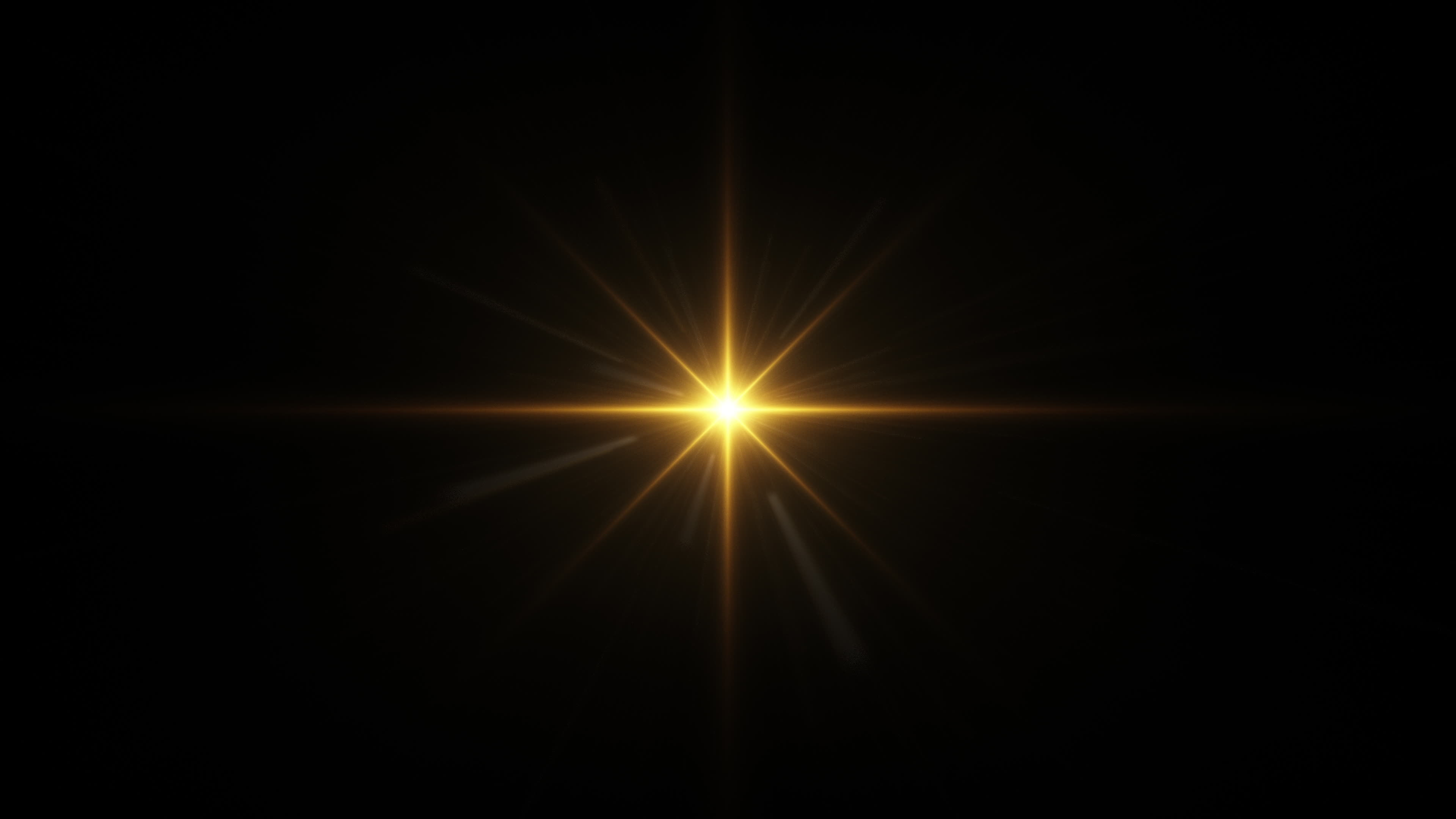 Loop center glow gold star optical flare shine light 22430372 Stock Video at Vecteezy