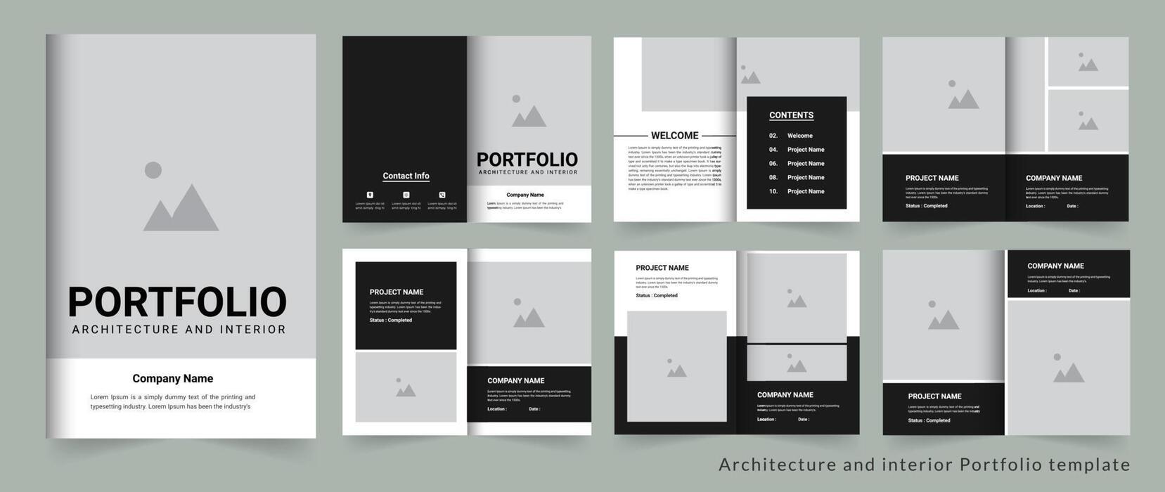 Portfolio Cover Page Vector Art, Icons, and Graphics for Free Download