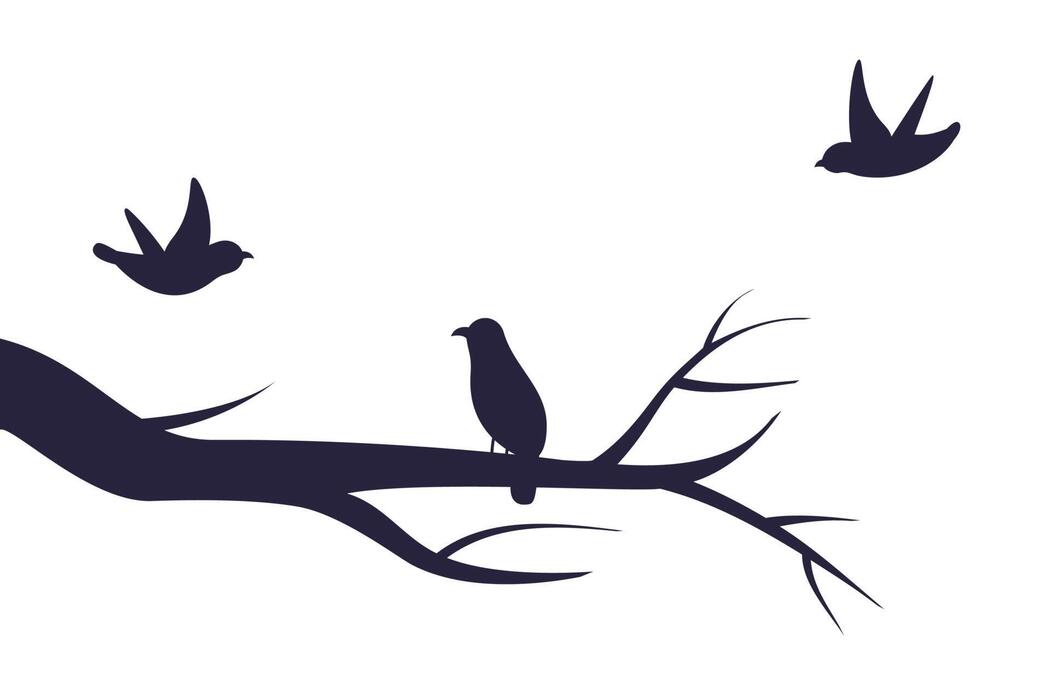 Branch With Birds Vector Art, Icons, and Graphics for Free Download
