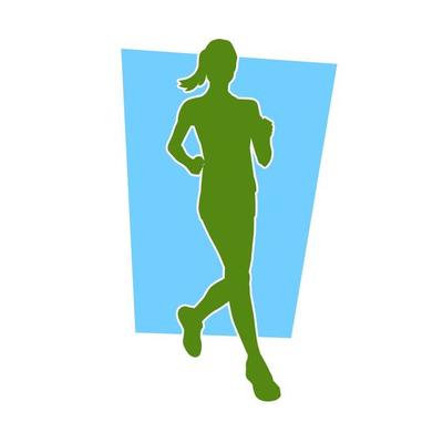 Female Runner Silhouette Vector Art, Icons, and Graphics for Free Download