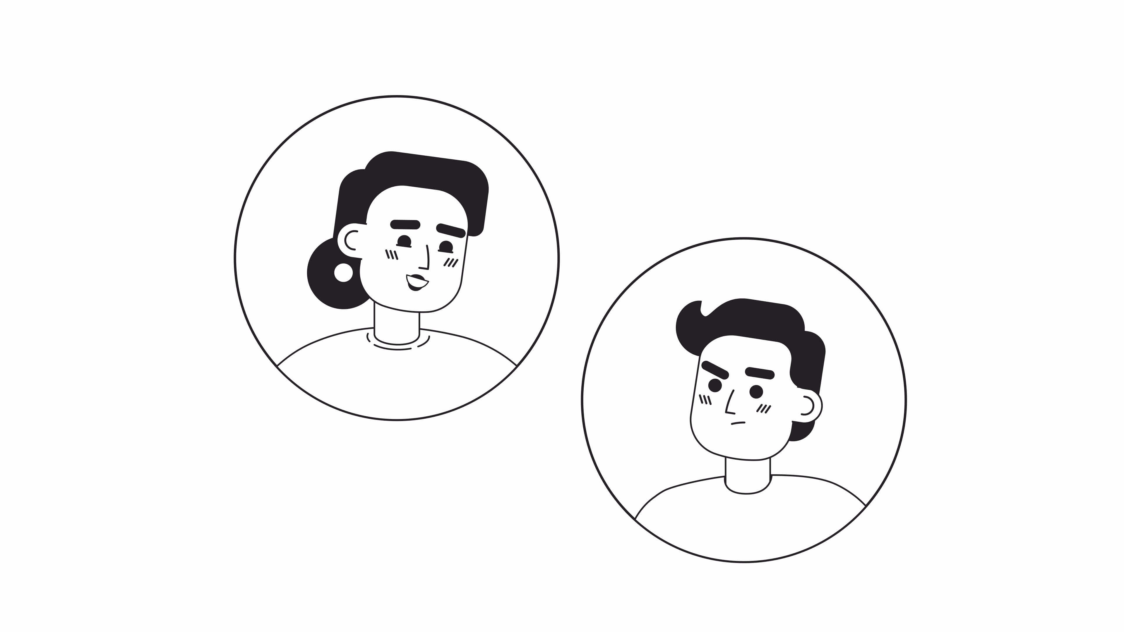 Animated Mono Virtual Teamwork Staying Connected Working In Team 2d