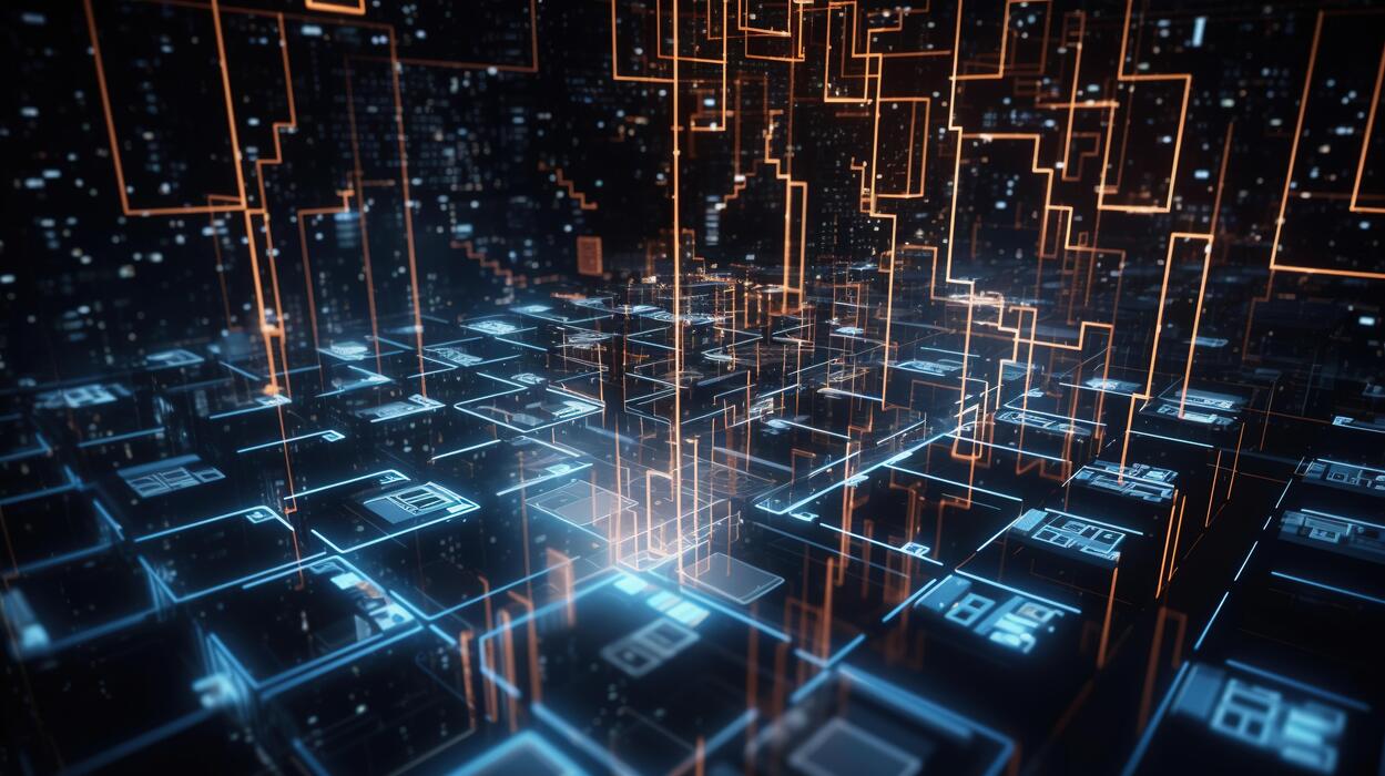 Blockchain Technology Background Stock Photos, Images and Backgrounds ...