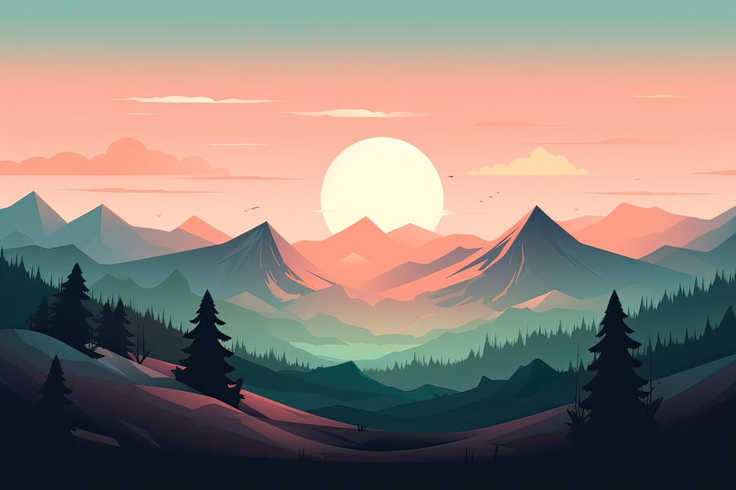 Illustrated Landscape Stock Photos, Images and Backgrounds for Free ...