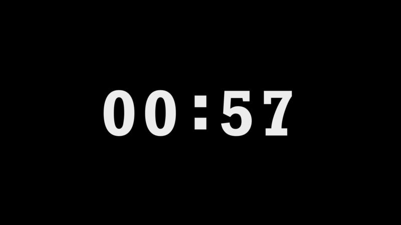 1 minute countdown timer flat design, 1 minute timer, countdown timer ...