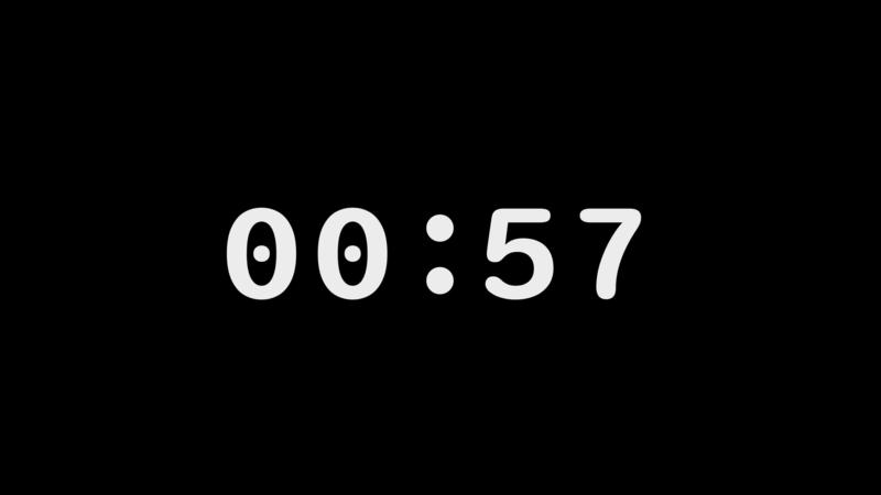 1 minute countdown timer flat design, 1 minute timer, countdown timer, green screen timer ...