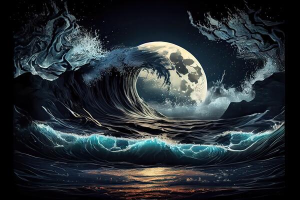 Night Waves Stock Photos, Images and Backgrounds for Free Download