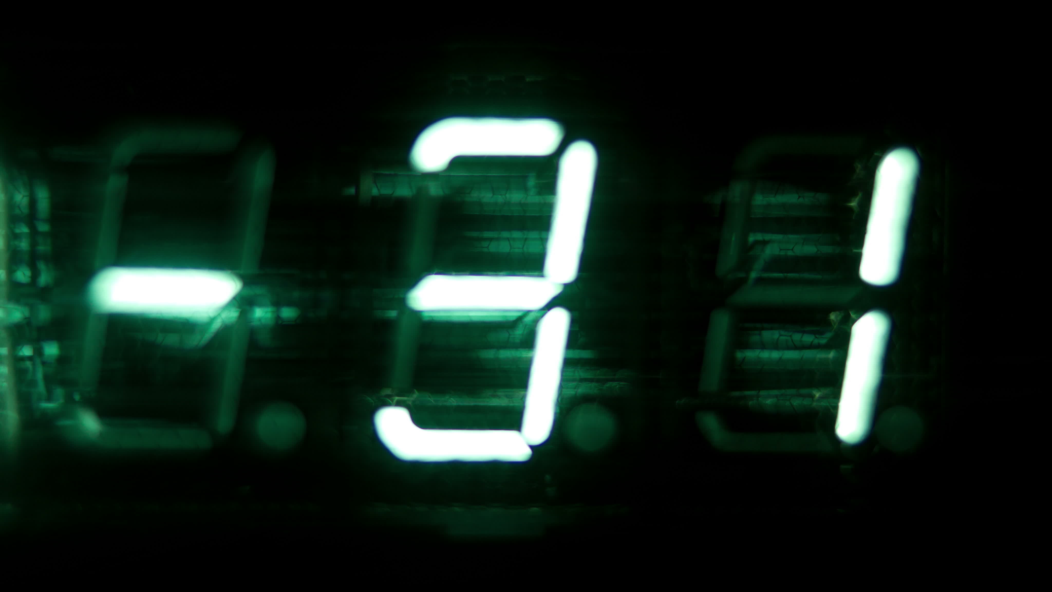 numerical digital display made from an LED clock counter 22707579 Stock ...