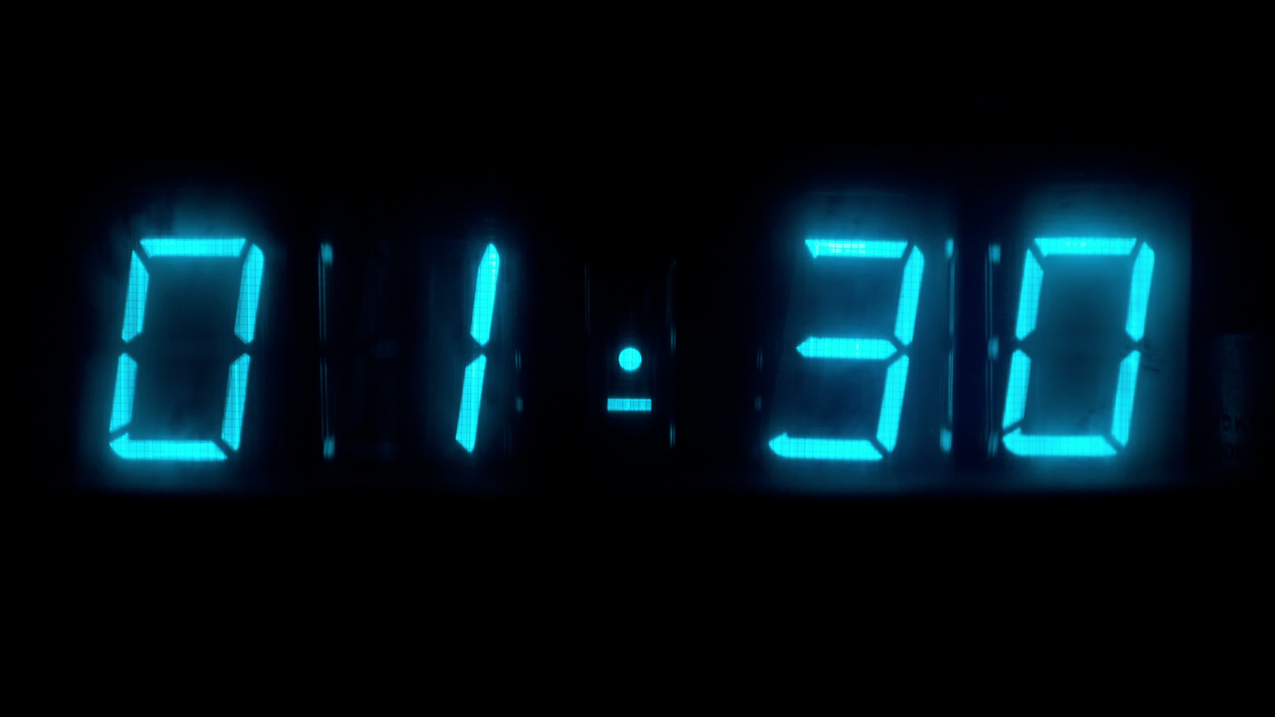 numerical digital display made from an LED clock counter 22707591 Stock Video at Vecteezy