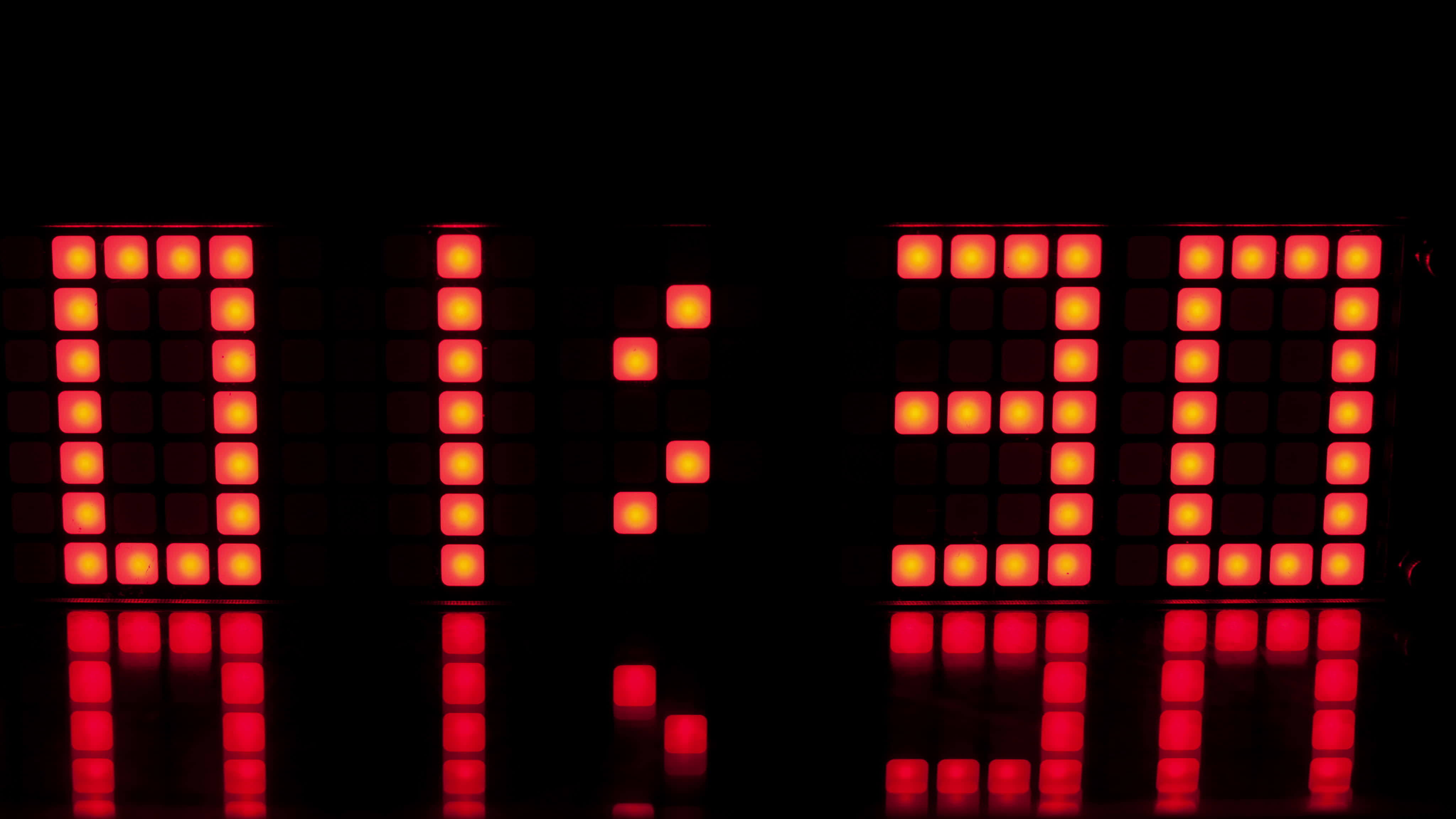 numerical digital display made from an LED clock counter 22707593 Stock ...