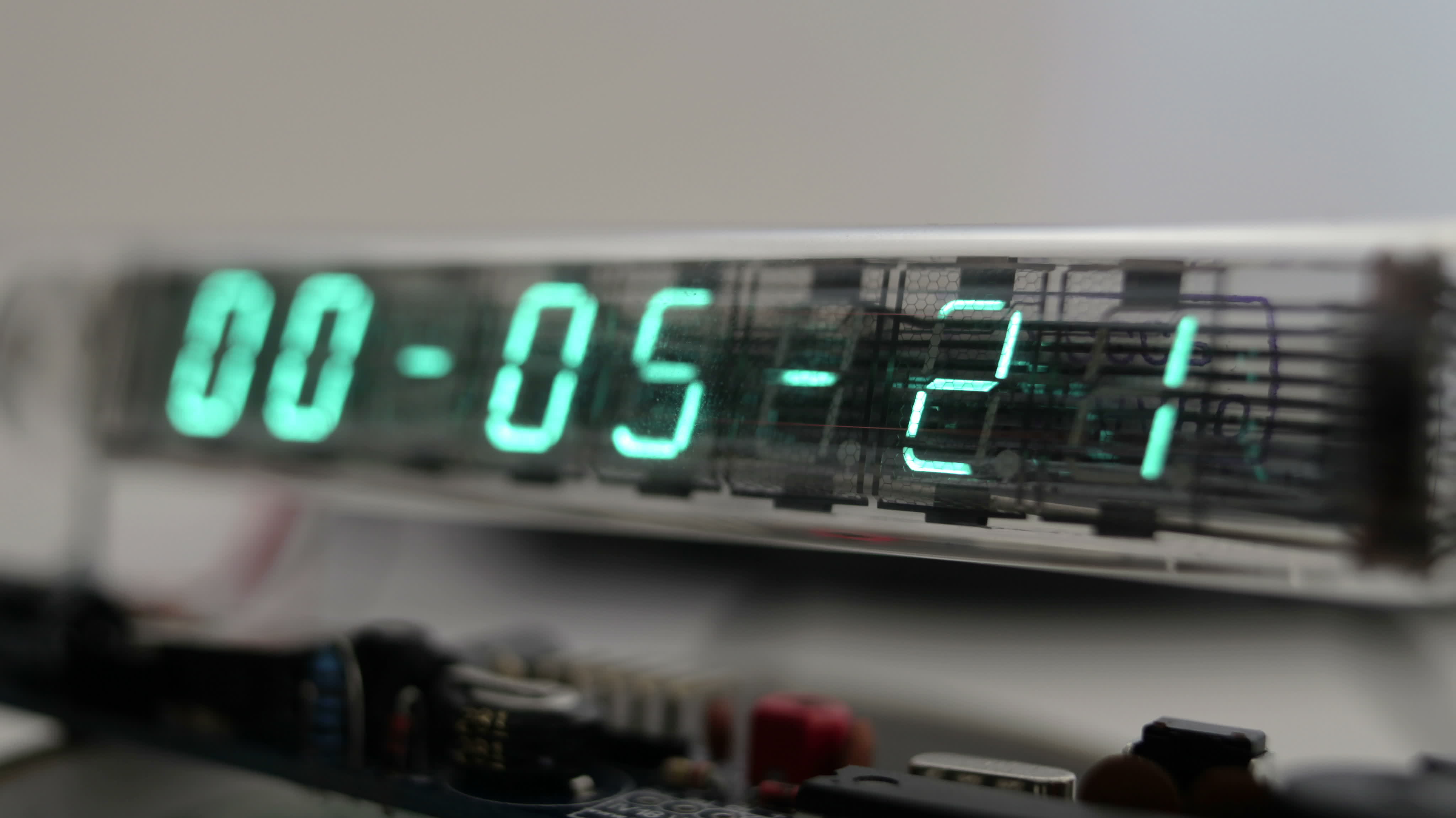 numerical digital display made from an LED clock counter 22707608 Stock ...
