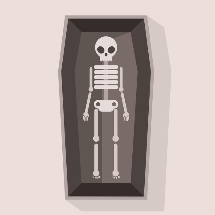 Skeleton Coffin Vector Art, Icons, and Graphics for Free Download
