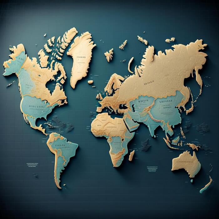 Flat World Map Stock Photos, Images and Backgrounds for Free Download