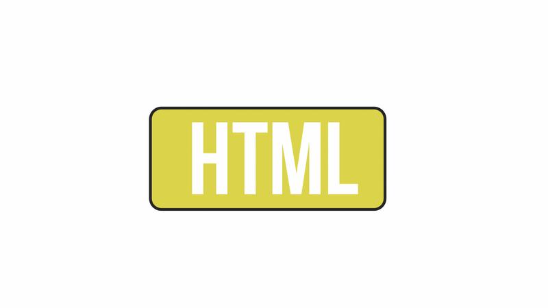 Animated Html Button Flat Outline Style Icon 4k Video Footage For Web Design Website